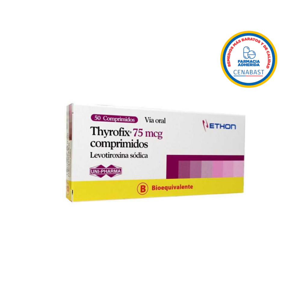 THYROFIX 75MCG COMP X50 (LEVOTIROXINA) CENABAST – Farmagran