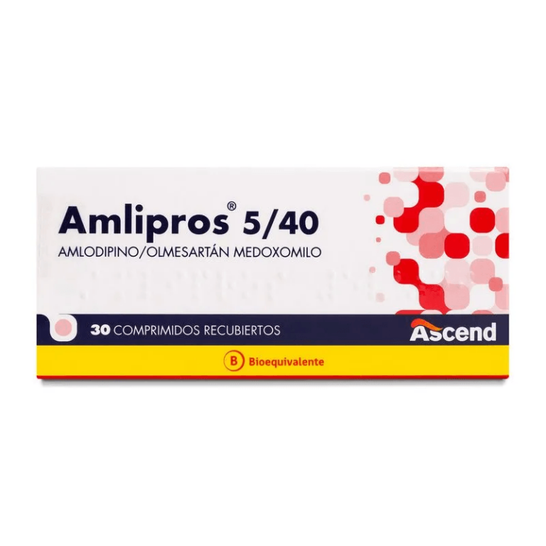 AMLIPROS 5/40 MG COMP X30 (AMLODIPINO/OLMESARTAN) ASCEND – Farmagran